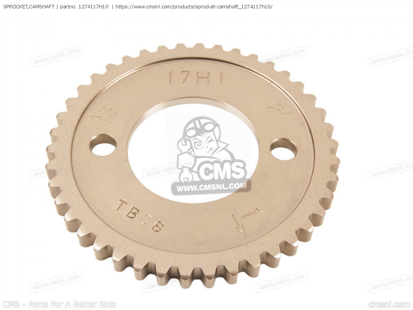 1274117H10: SPROCKET,CAMSHAFT Suzuki - buy the 12741-17H10 at CMSNL