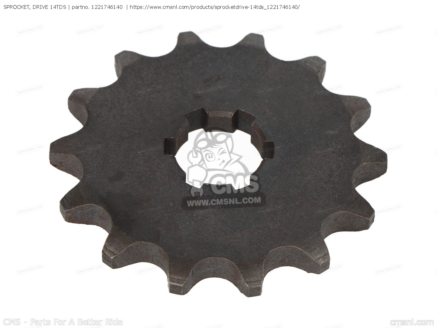 1221746140: Sprocket, Drive 14tds Yamaha - buy the 122-17461-40-00 at CMSNL
