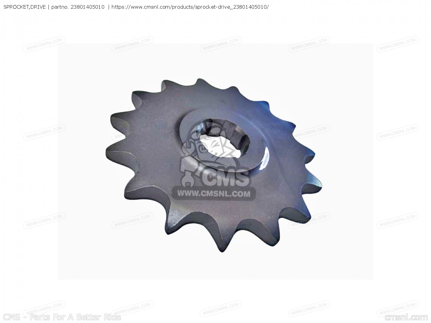 23801405010: SPROCKET,DRIVE Honda - buy the 23801-405-010 at CMSNL
