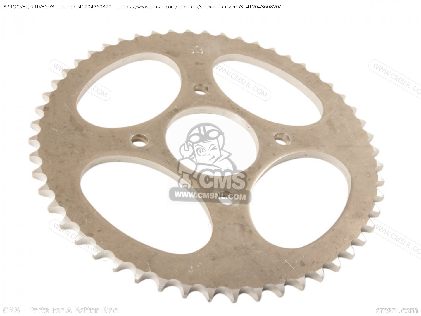 41204360820: Sprocket,driven53 Honda - buy the 41204-360-820 at CMSNL