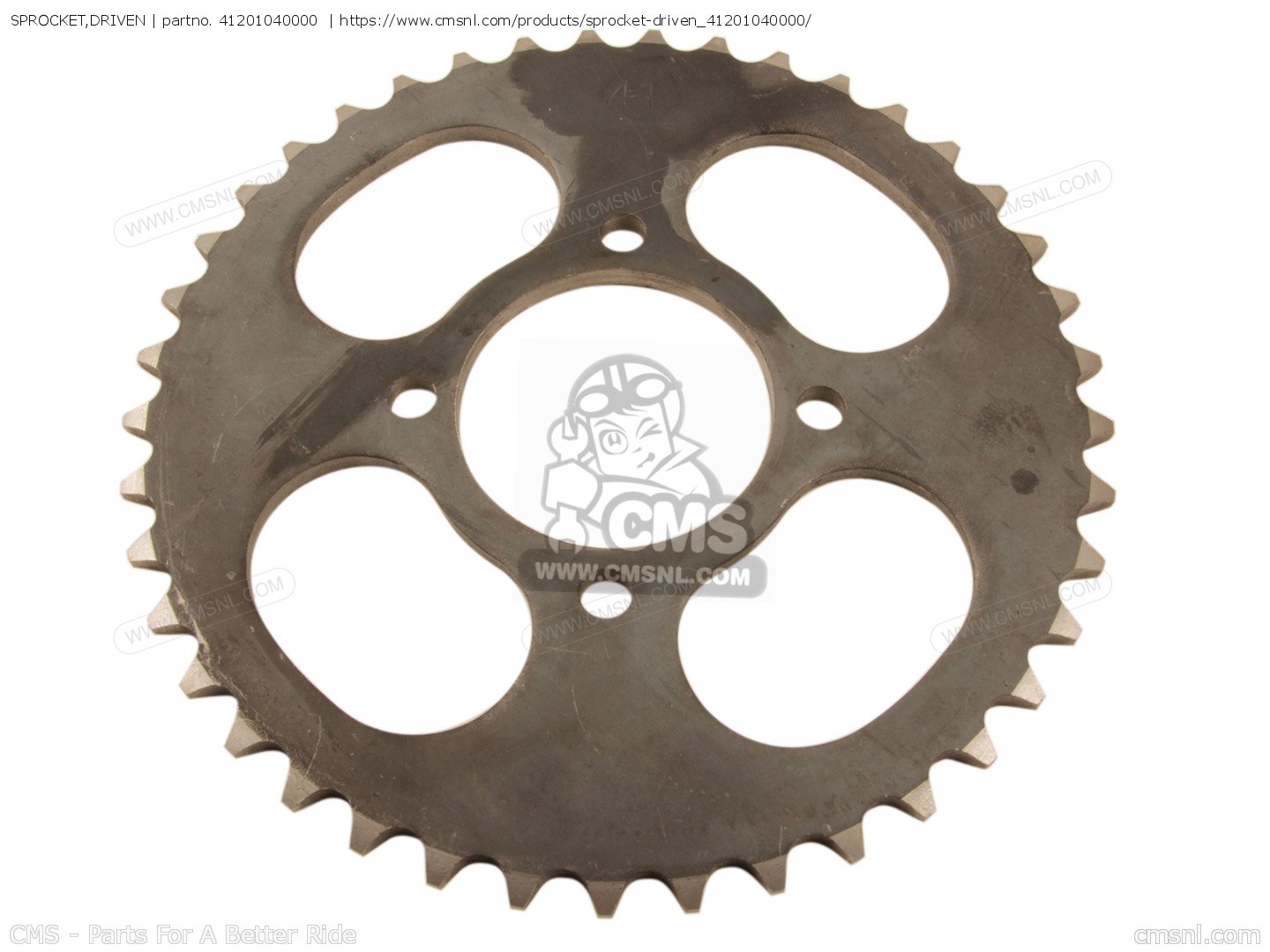 41201040000: SPROCKET,DRIVEN Honda - buy the 41201-040-000 at CMSNL