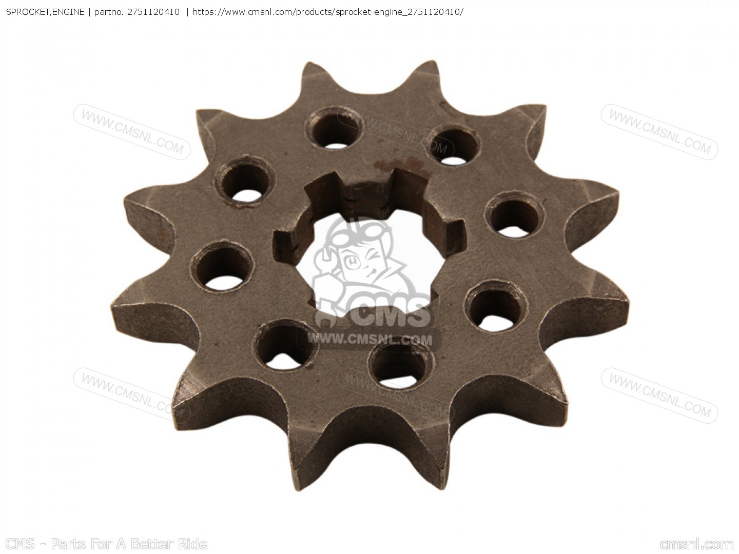 2751120410: SPROCKET,ENGINE (NT:12) Suzuki - buy the 27511-20410 at CMSNL