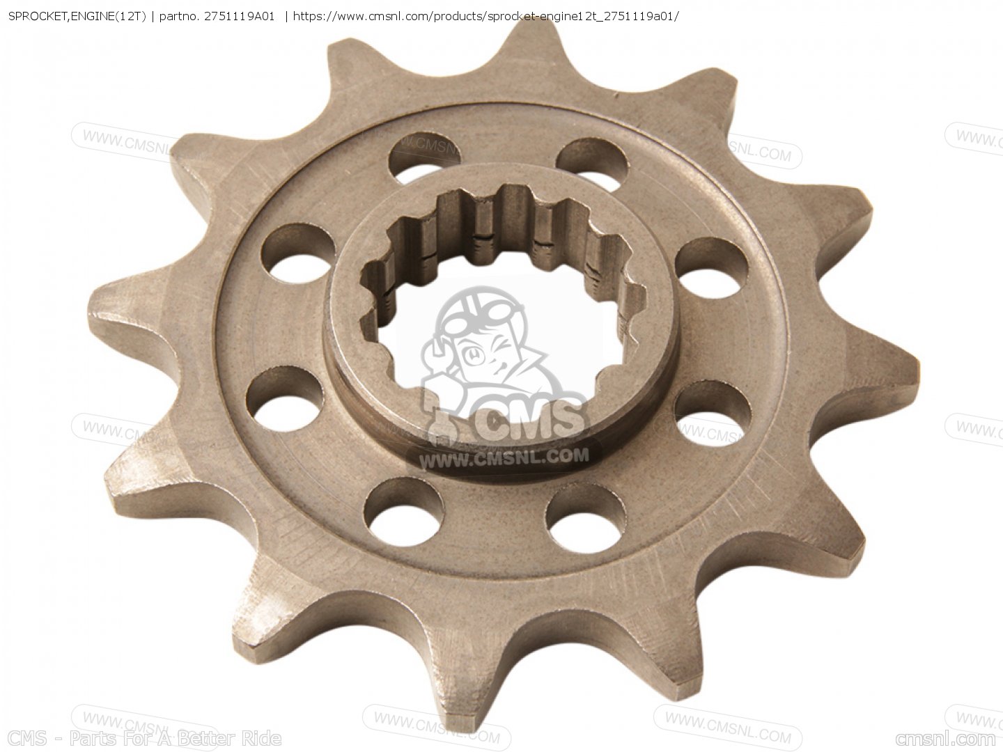 2751119A01: SPROCKET,ENGINE(12T) Suzuki - buy the 27511-19A01 at CMSNL