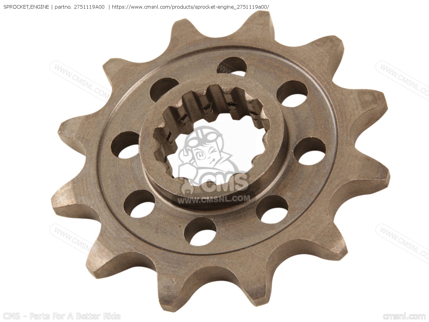 2751119A00: SPROCKET,ENGINE Suzuki - buy the 27511-19A00 at CMSNL