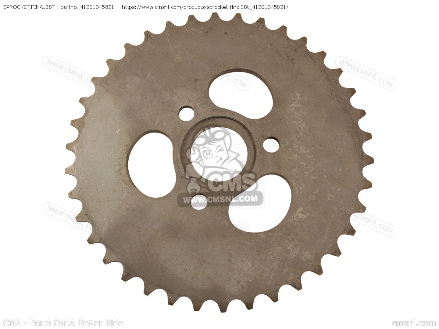 41201045821: Sprocket,final38t Honda - buy the 41201-045-821 at CMSNL