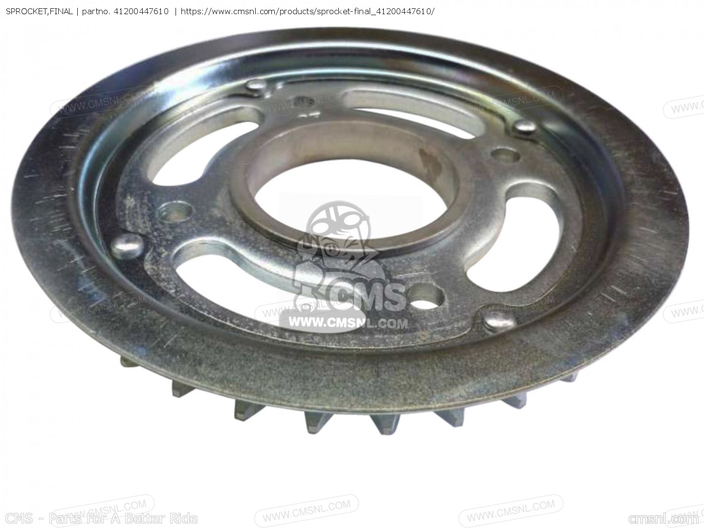 41200447610: SPROCKET,FINAL Honda - buy the 41200-447-610 at CMSNL
