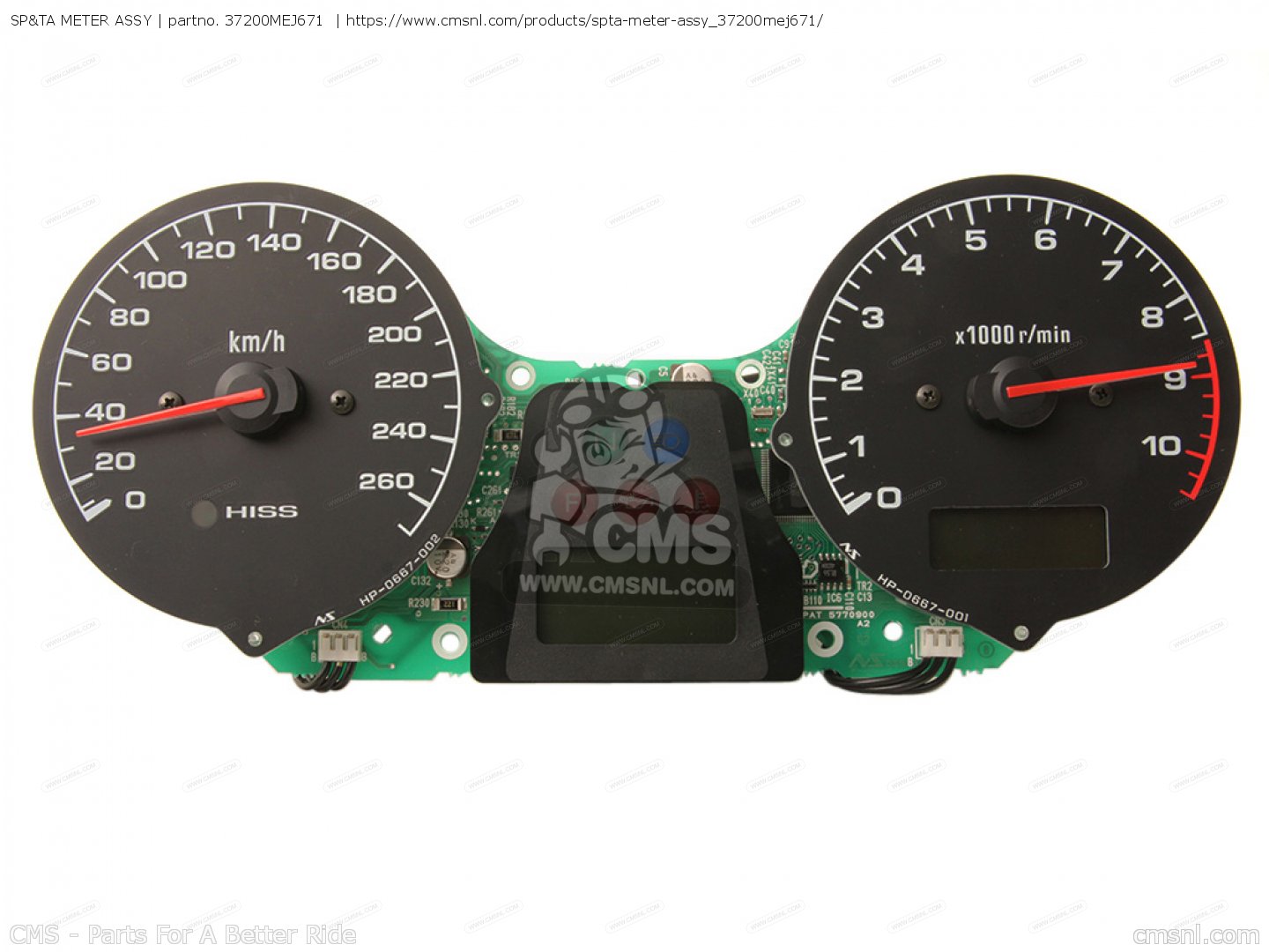 37200MEJ671: SP&TA METER ASSY Honda - buy the 37200-MEJ-671 at CMSNL