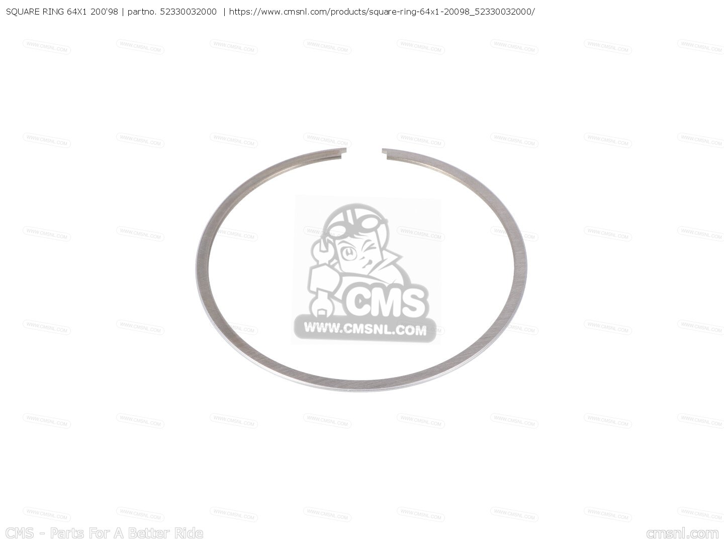 52330032000: SQUARE RING 64X1 200'98 KTM - buy the 52330032000 at CMSNL