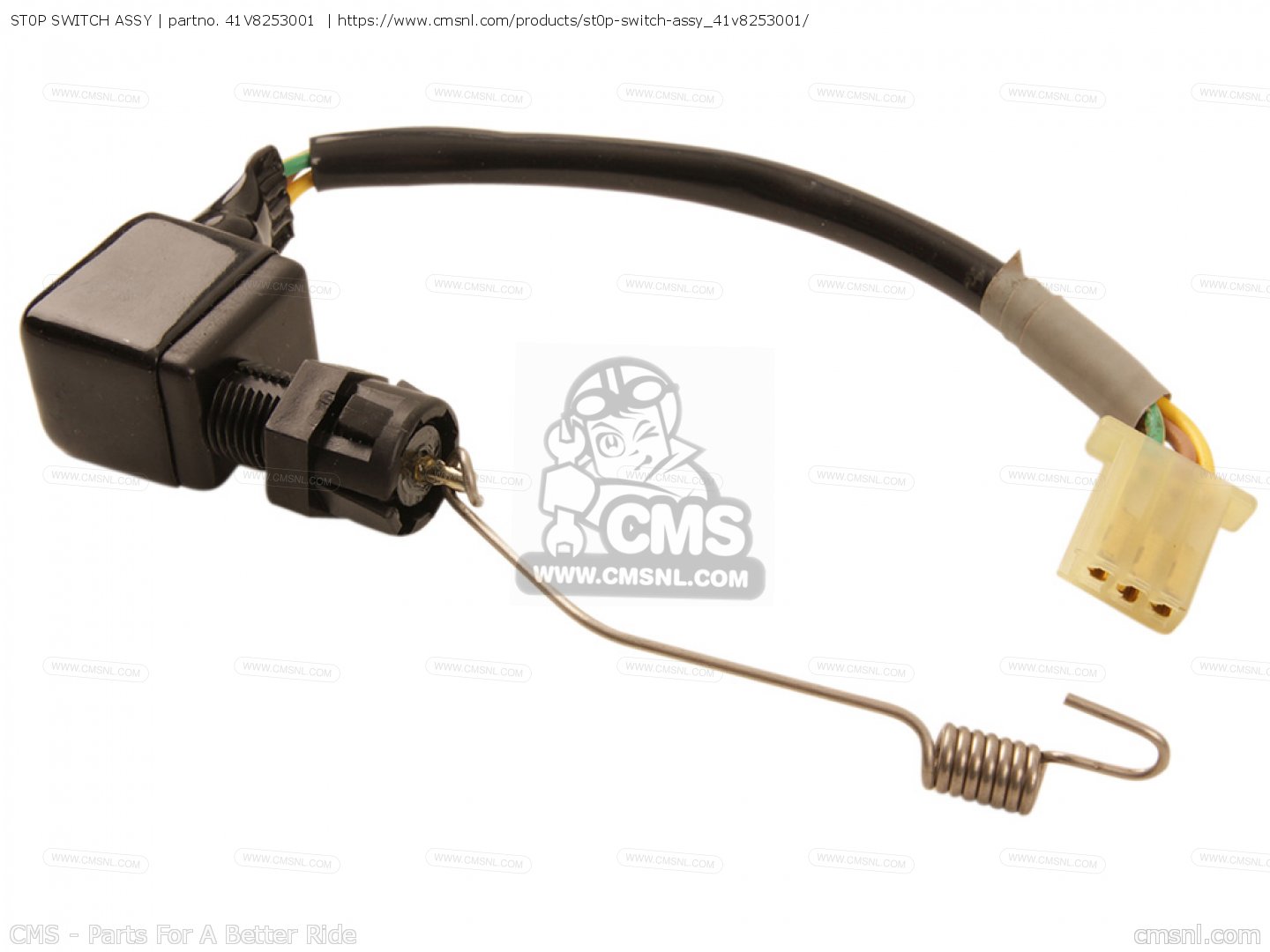41V8253001: St0p Switch Assy Yamaha - buy the 41V-82530-01 at CMSNL