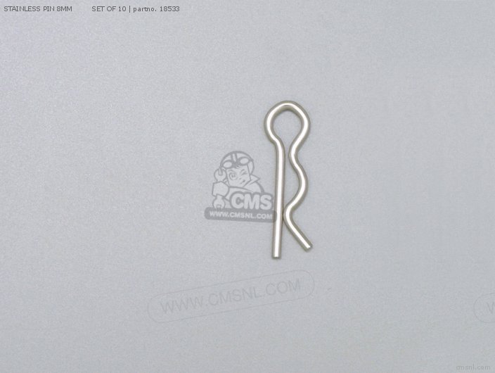 STAINLESS PIN 8MM SET OF 10 for Daytona - order at CMSNL