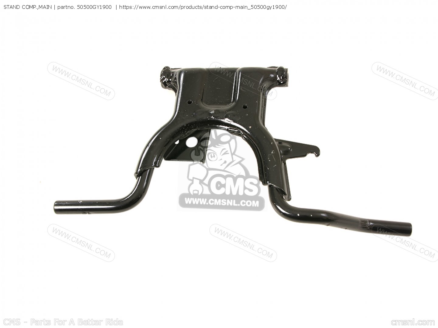 50500GY1900: Stand Comp.,main Honda - buy the 50500-GY1-900 at CMSNL