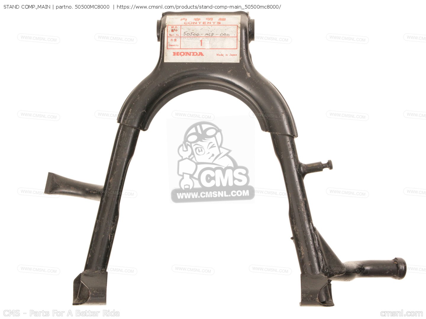 50500MC8000: Stand Comp.,main Honda - buy the 50500-MC8-000 at CMSNL
