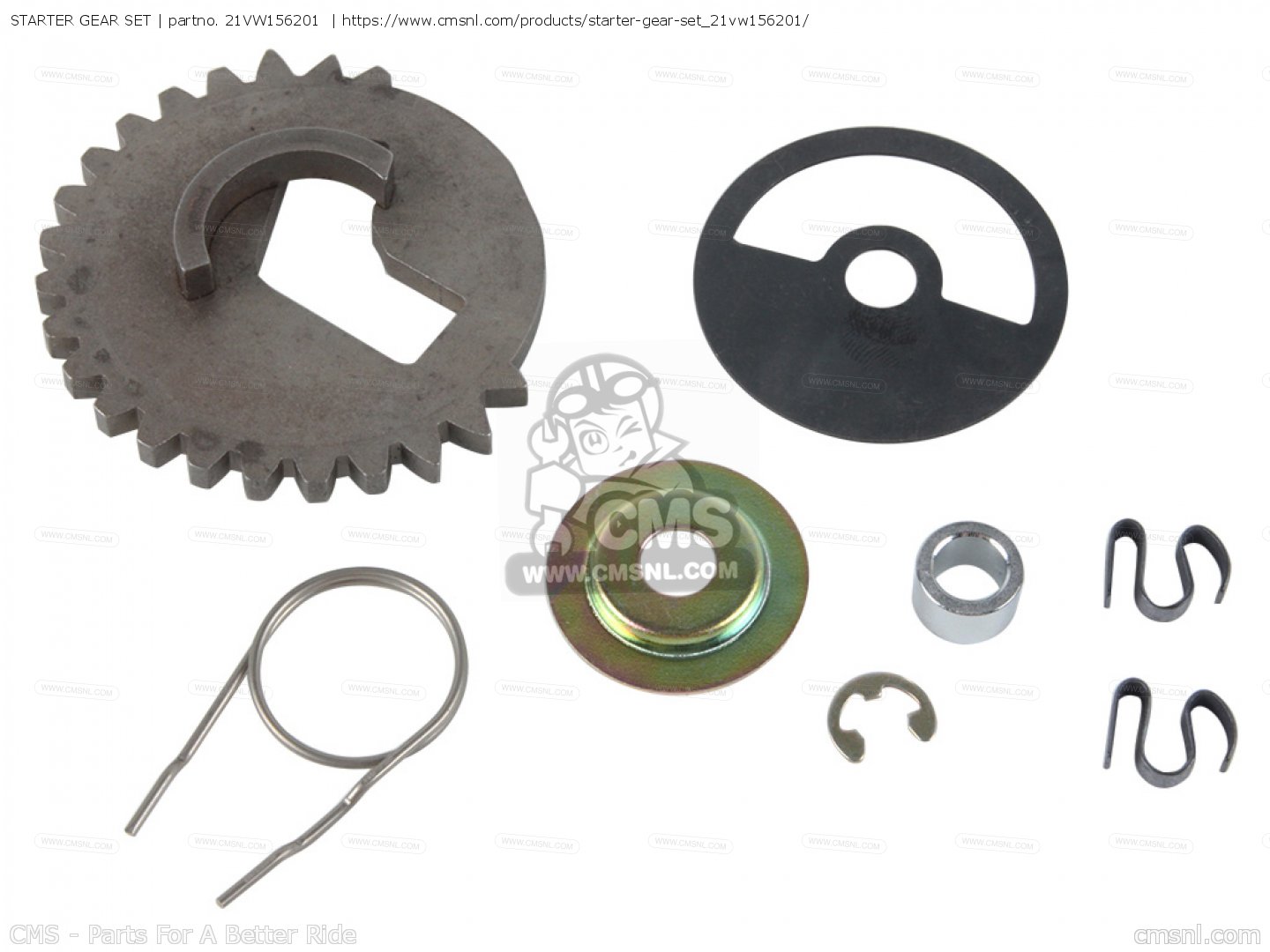 21VW156201: STARTER GEAR SET Yamaha - buy the 21V-W1562-01-00 at CMSNL