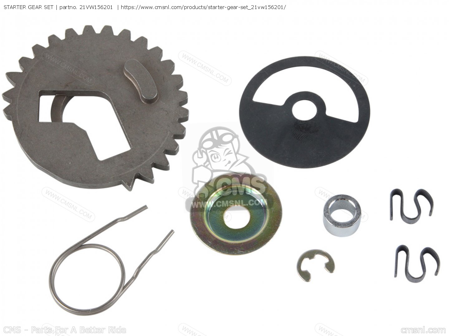 21VW156201: STARTER GEAR SET Yamaha - buy the 21V-W1562-01-00 at CMSNL