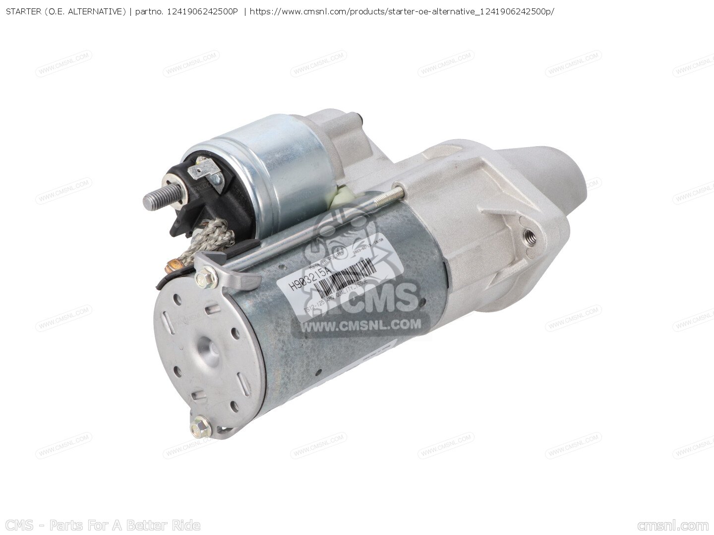 1241906242500P: STARTER (O.E. ALTERNATIVE) Alternative parts - buy the ...