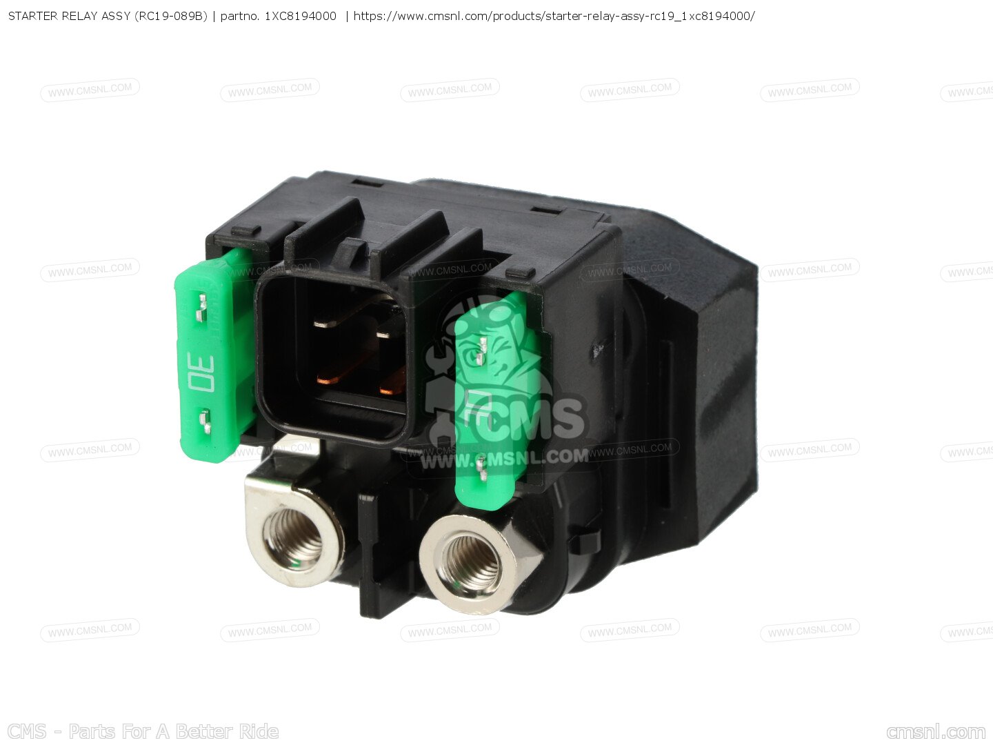 STARTER RELAY ASSY (RC19-089B) for MTM690 XSR700 2017 B347 EUROPE 1SB34 ...