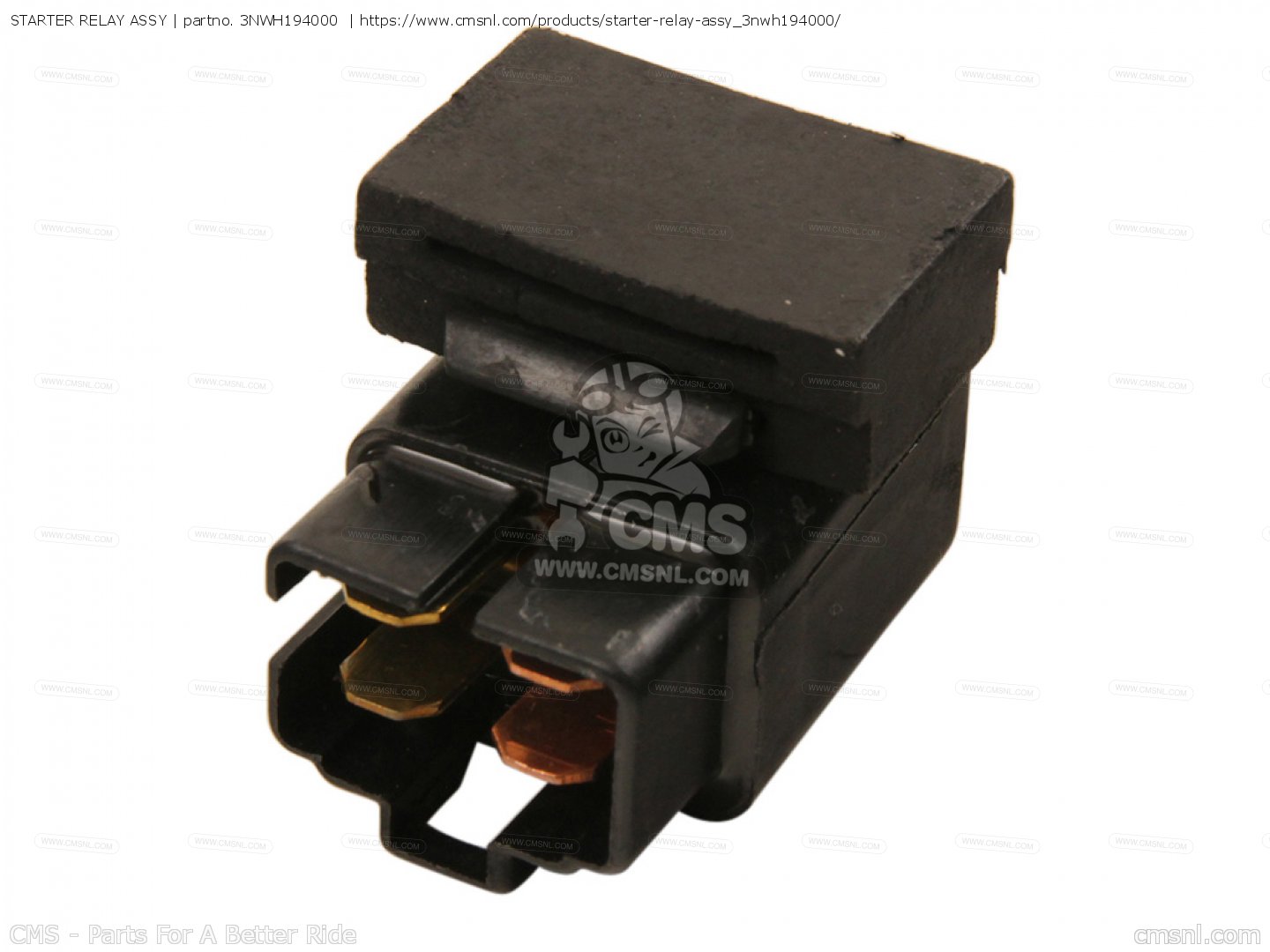 3NWH194000: STARTER RELAY ASSY Yamaha - buy the 3NW-H1940-00-00 at CMSNL