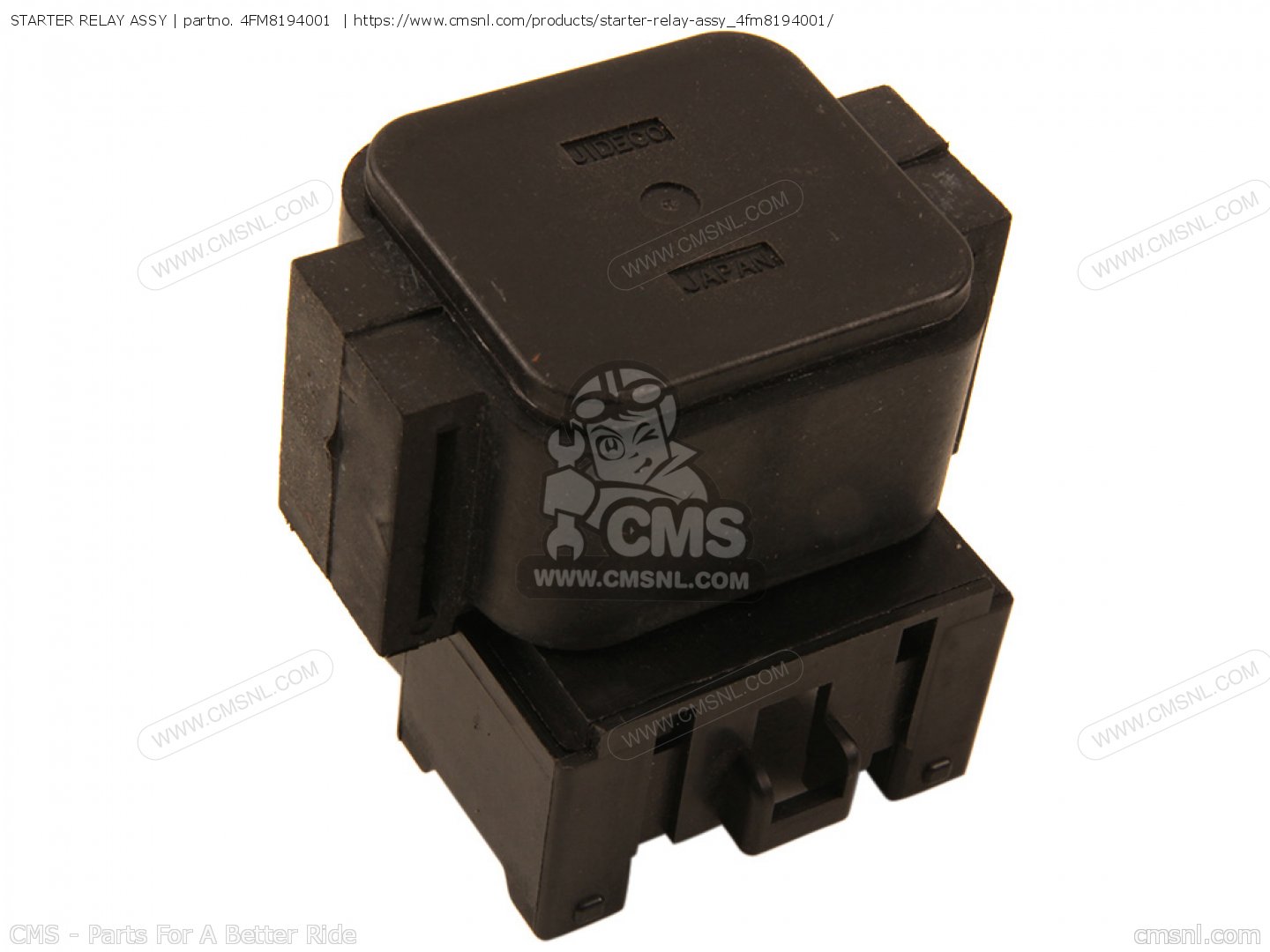 4FM8194001: STARTER RELAY ASSY Yamaha - buy the 4FM-81940-01-00 at CMSNL