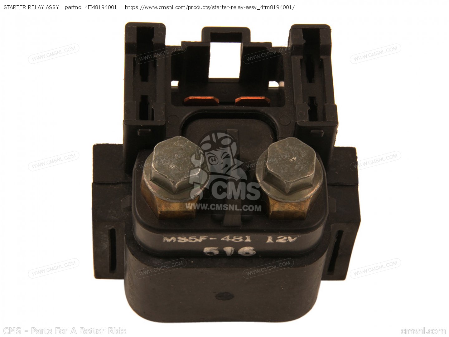 4FM8194001: STARTER RELAY ASSY Yamaha - buy the 4FM-81940-01-00 at CMSNL