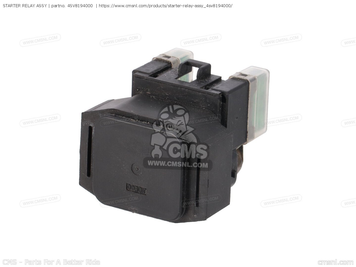 4SV8194000: STARTER RELAY ASSY Yamaha - buy the 4SV-81940-00-00 at CMSNL