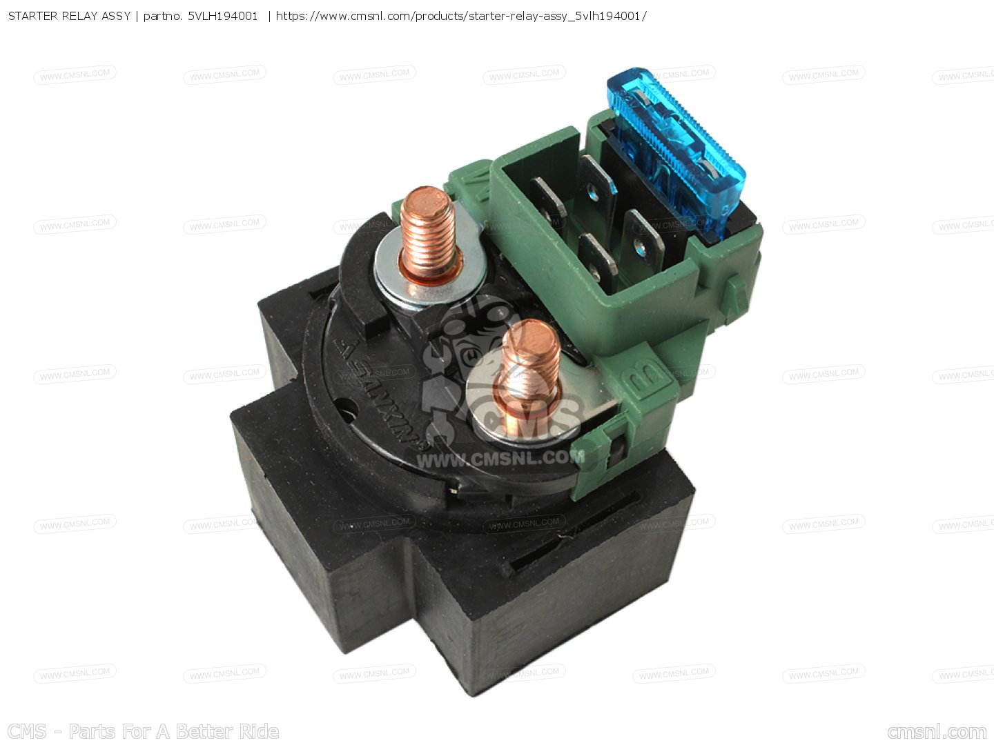 5VLH194001: STARTER RELAY ASSY Yamaha - buy the 5VL-H1940-01-00 at CMSNL