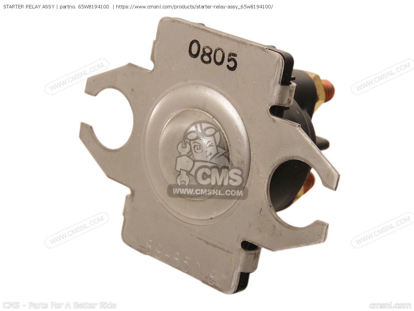 65W8194100: STARTER RELAY ASSY Yamaha - buy the 65W-81941-00-00 at CMSNL