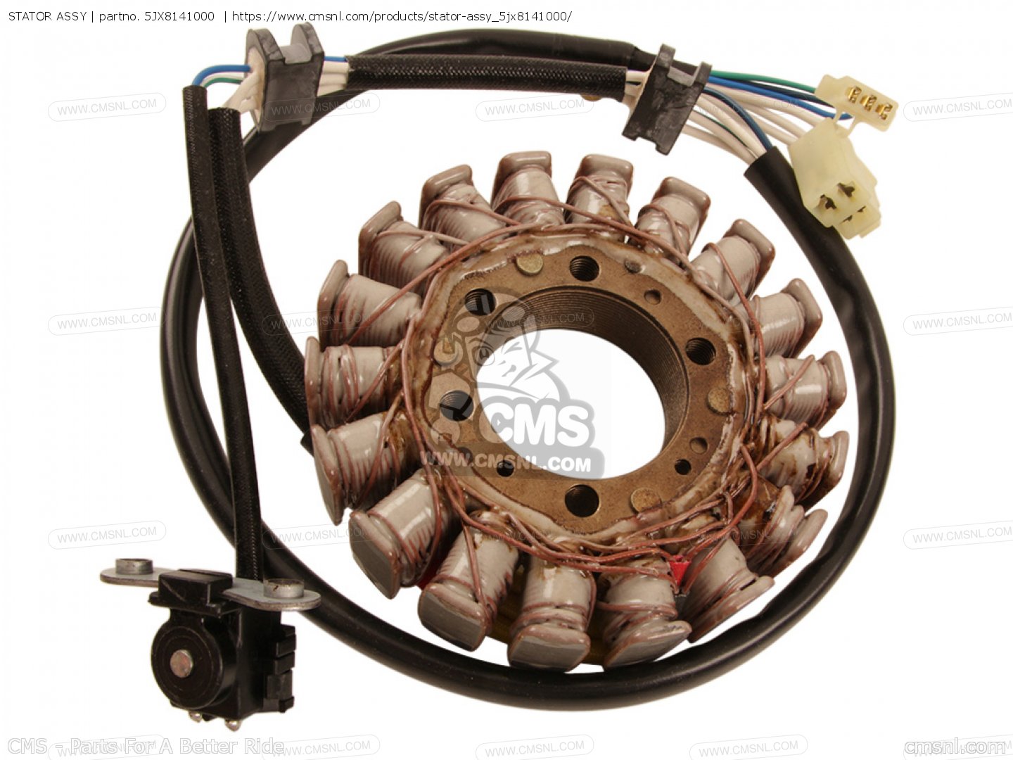 5JX8141000: STATOR ASSY Yamaha - buy the 5JX-81410-00-00 at CMSNL