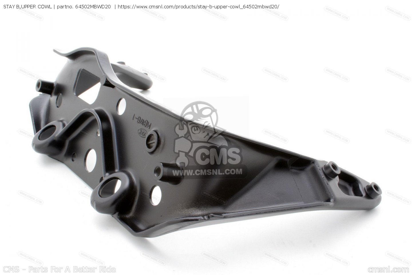 64502MBWD20: STAY B,UPPER COWL Honda - buy the 64502-MBW-D20 at CMSNL