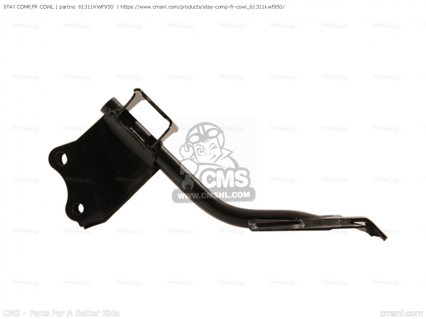 61311KWF950: STAY COMP,FR COWL Honda - buy the 61311-KWF-950 at CMSNL