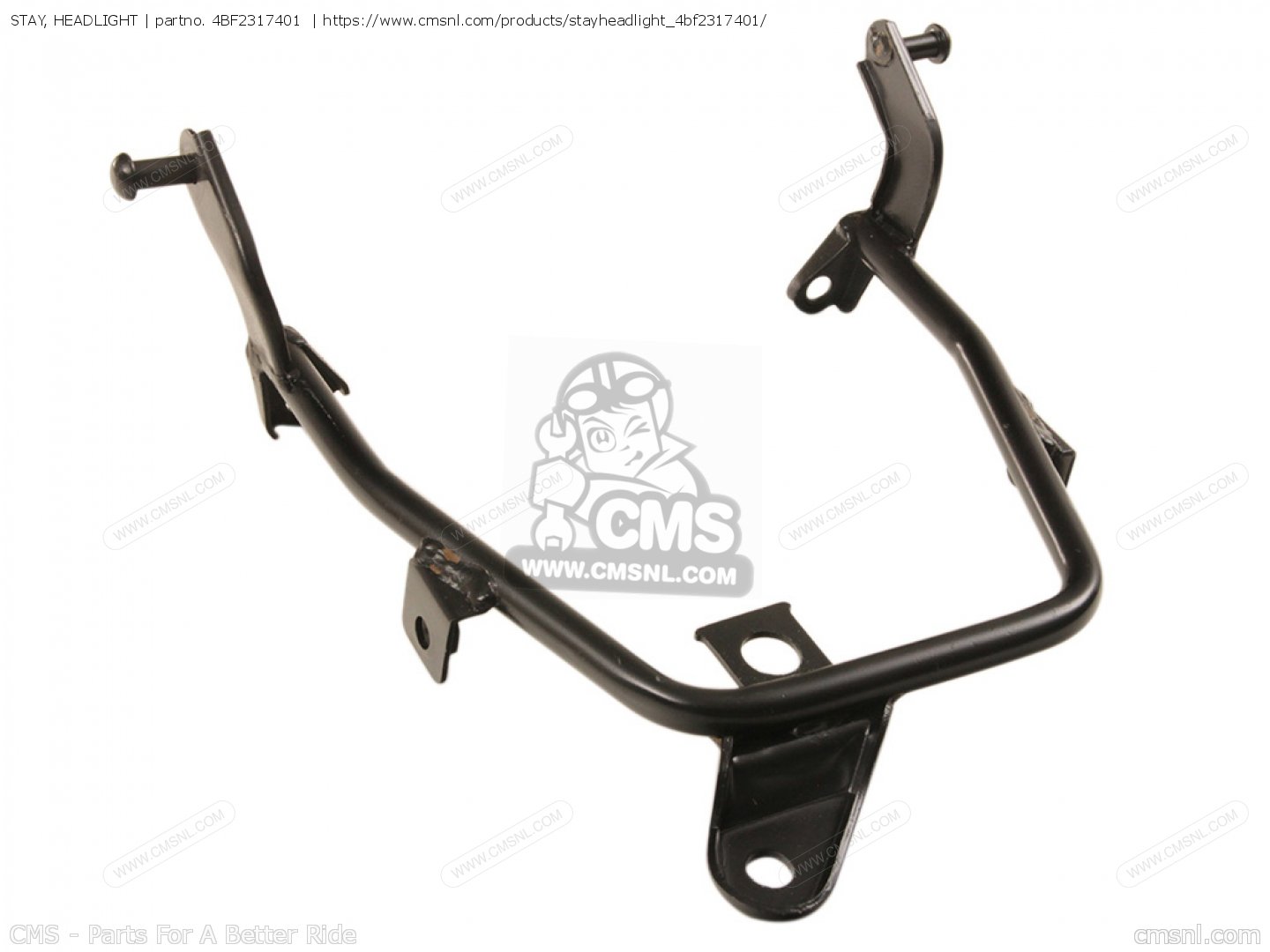 4BF2317401: STAY, HEADLIGHT Yamaha - buy the 4BF-23174-01-00 at CMSNL