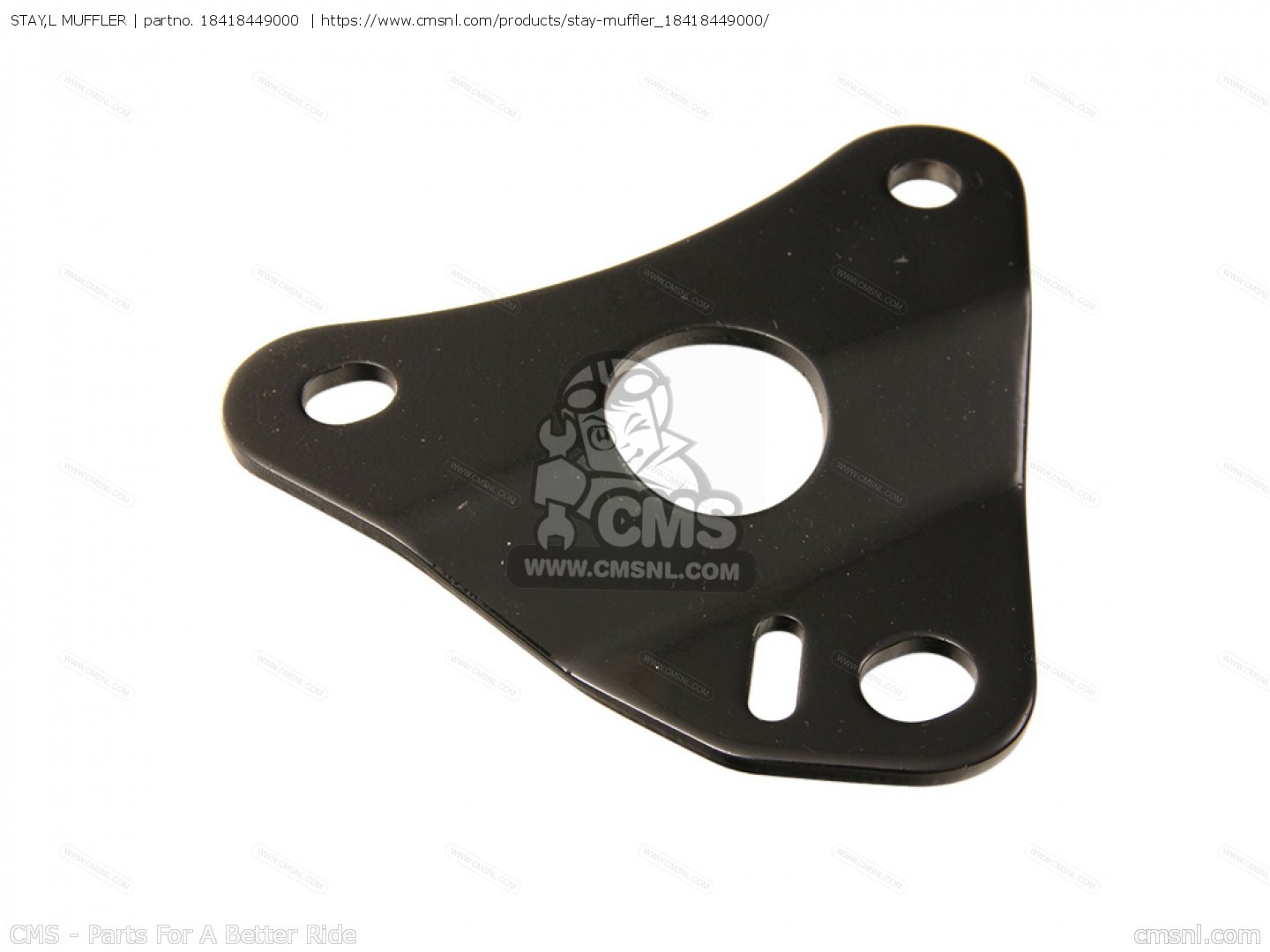 18418449000: STAY,L MUFFLER Honda - buy the 18418-449-000 at CMSNL