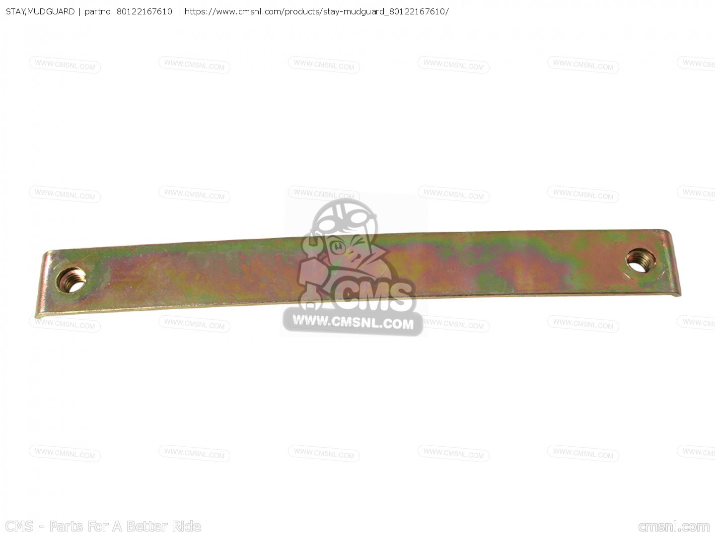 80122167610: Stay,mudguard Honda - buy the 80122-167-610 at CMSNL
