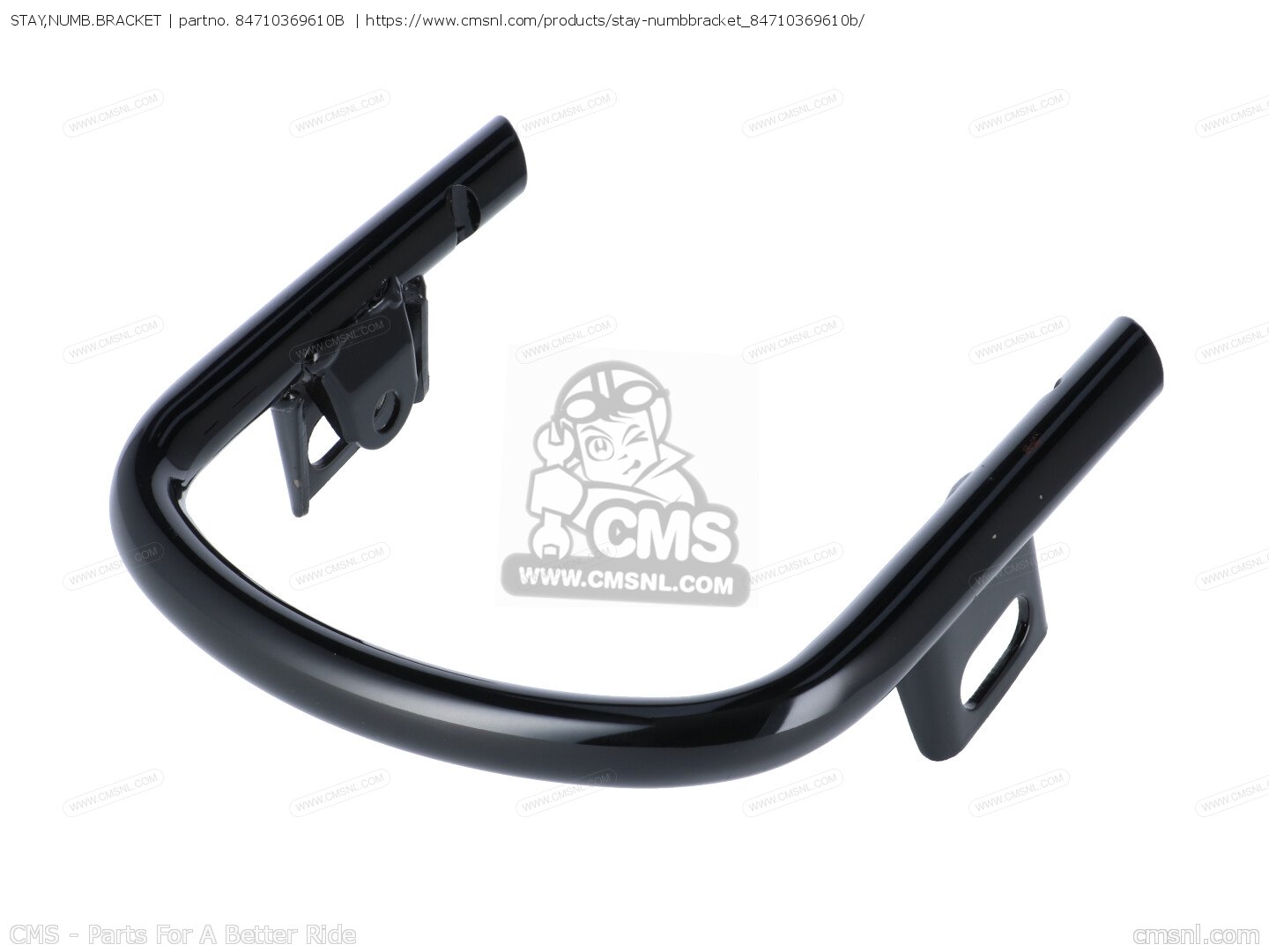 84710369610B: STAY,NUMB.BRACKET Honda - buy the 84710-369-610B at CMSNL