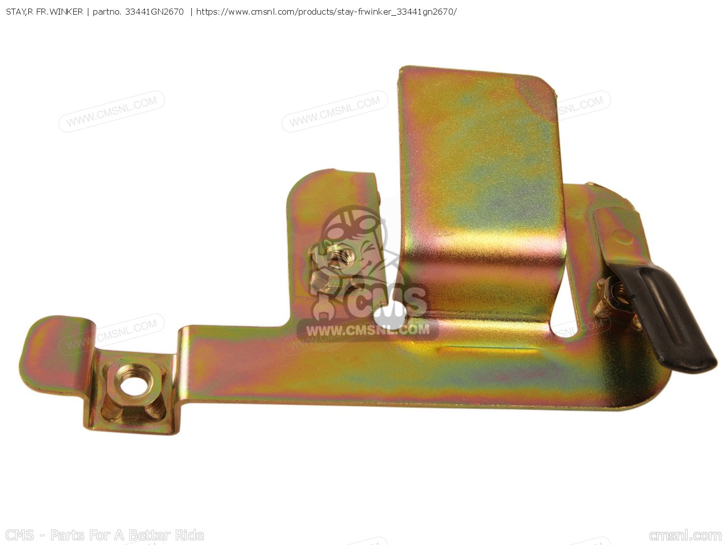 33441GN2670: STAY,R FR.WINKER Honda - buy the 33441-GN2-670 at CMSNL