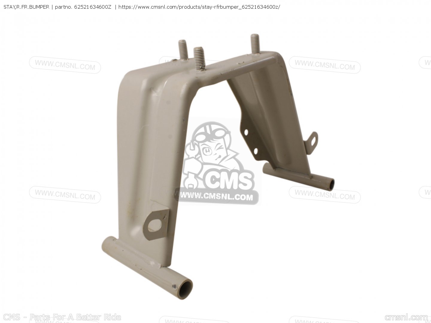 STAY,R.FR.BUMPER for CIVIC 1200 EB2 1977 3D HMT HONDA MATIC (KB KC KW ...