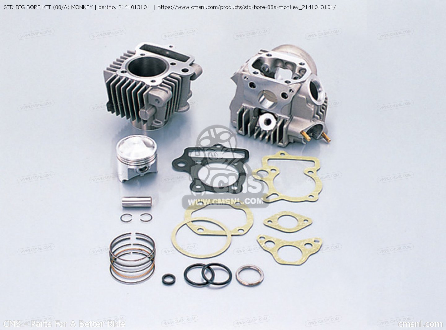 2141013101: STD BIG BORE KIT (88/A) MONKEY Kitaco - buy the 214-1013101 at CMSNL