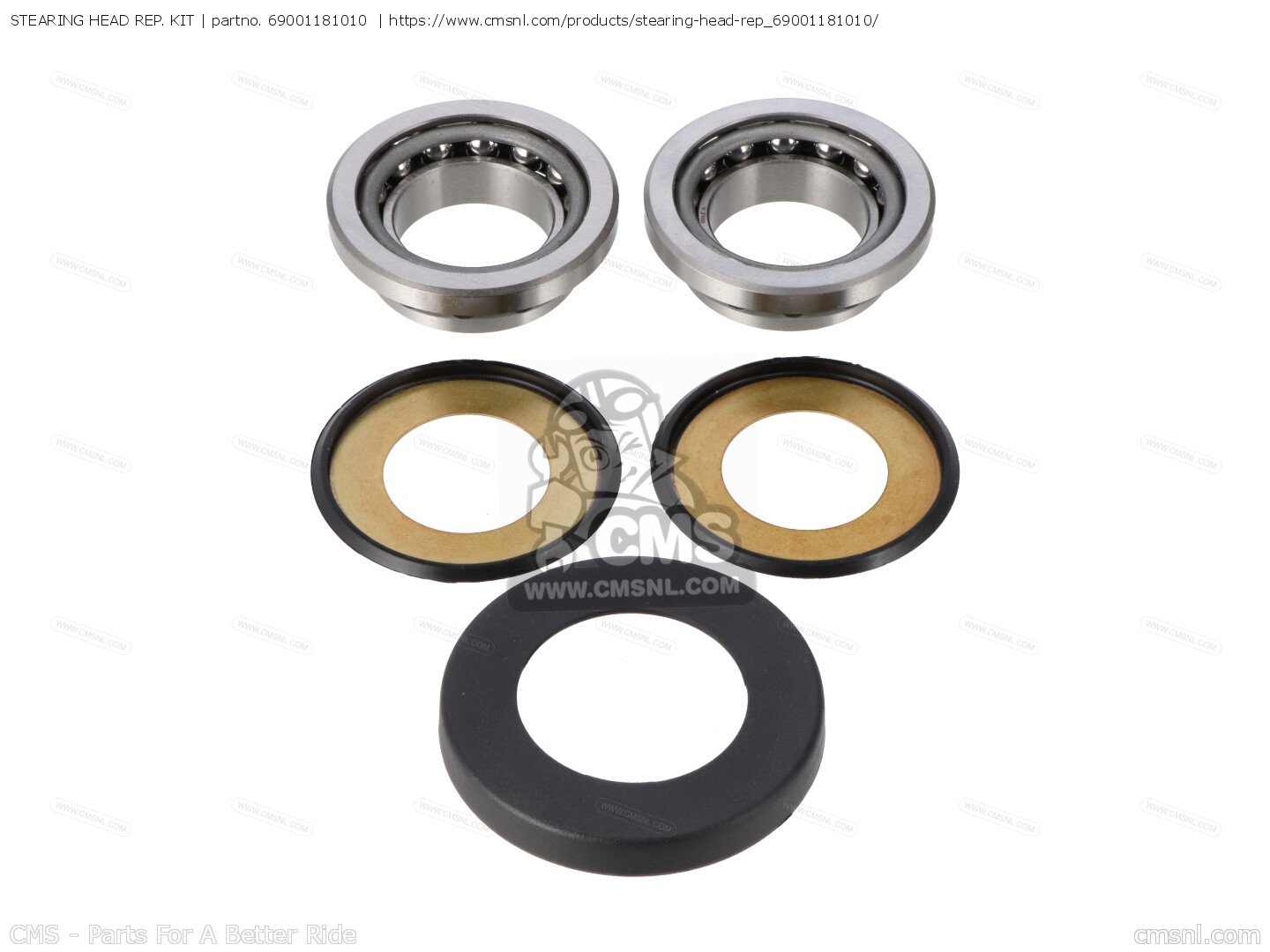 69001181010: STEARING HEAD REP. KIT KTM - buy the 69001181010 at CMSNL