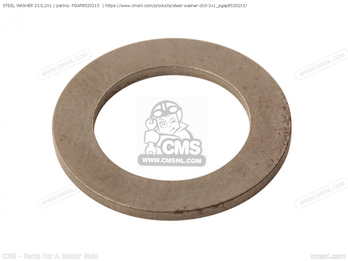 PGAP8520215: Steel Washer D10,2x1 Piaggio Group - buy the AP8520215 at ...