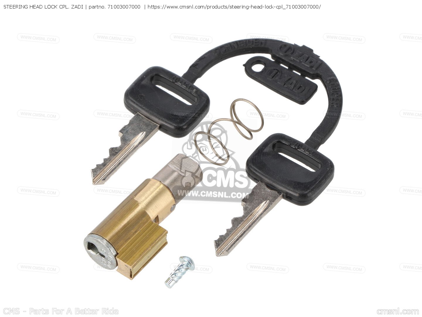 STEERING HEAD LOCK CPL. ZADI for 520 SX RACING Europe 2002 - order at CMSNL