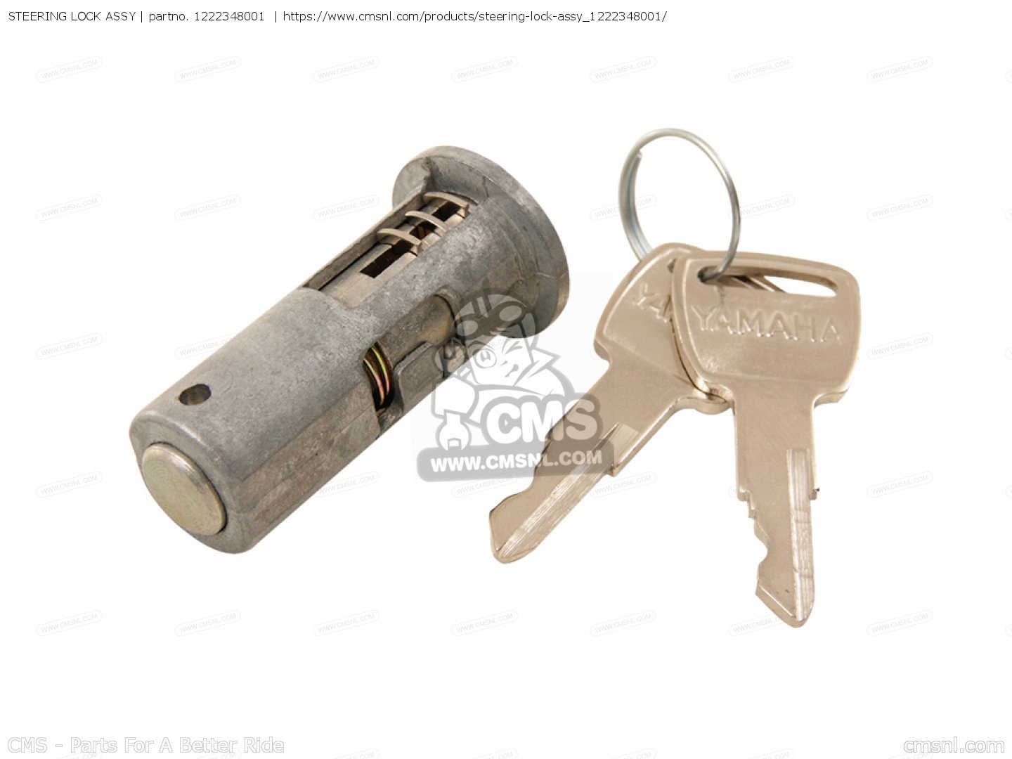 1222348001: Steering Lock Assy Yamaha - buy the 122-23480-01 at CMSNL