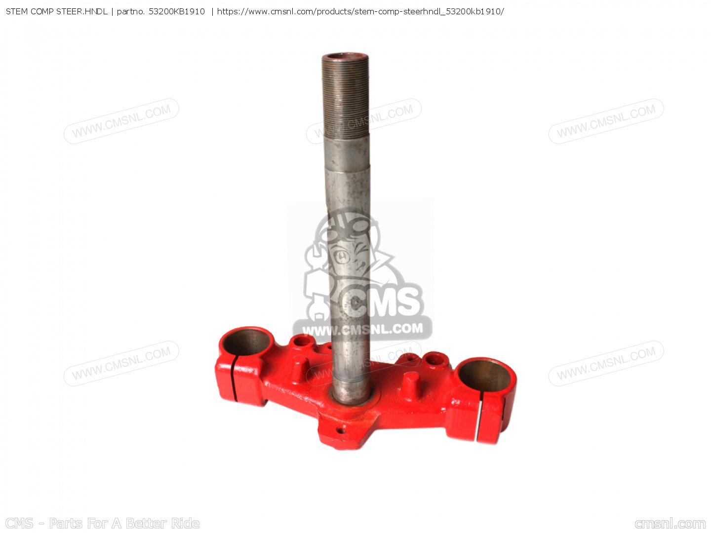 53200KB1910: Stem Comp Steer.hndl Honda - buy the 53200-KB1-910 at CMSNL