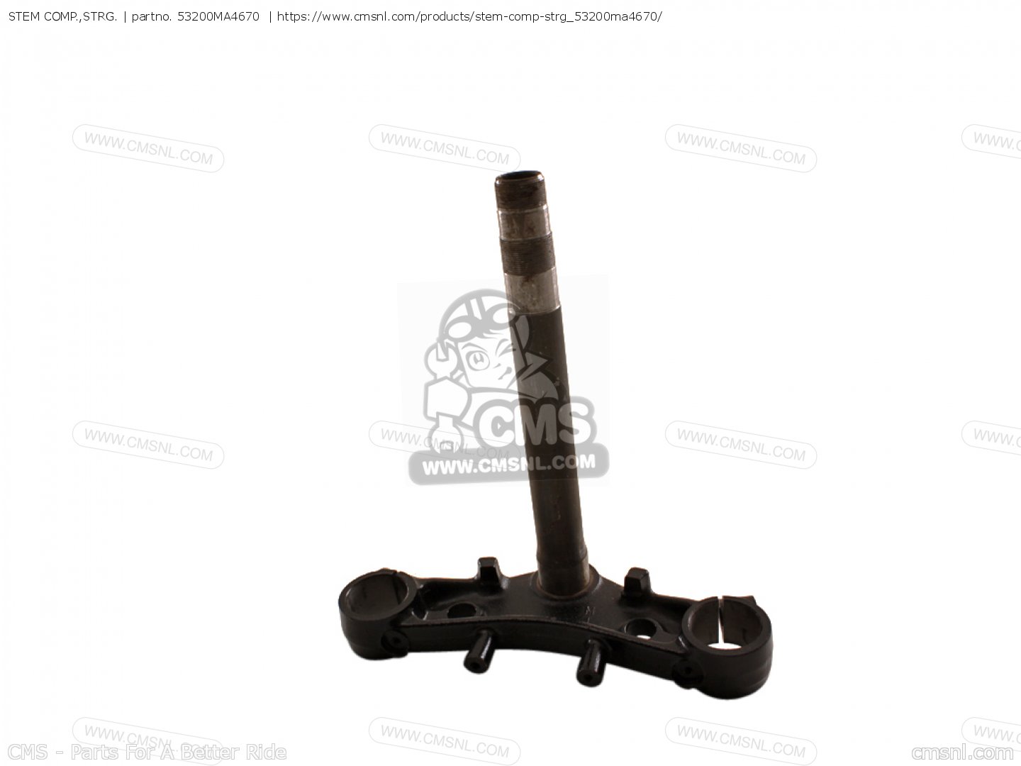 53200MA4670: Stem Comp.,strg. Honda - buy the 53200-MA4-670 at CMSNL