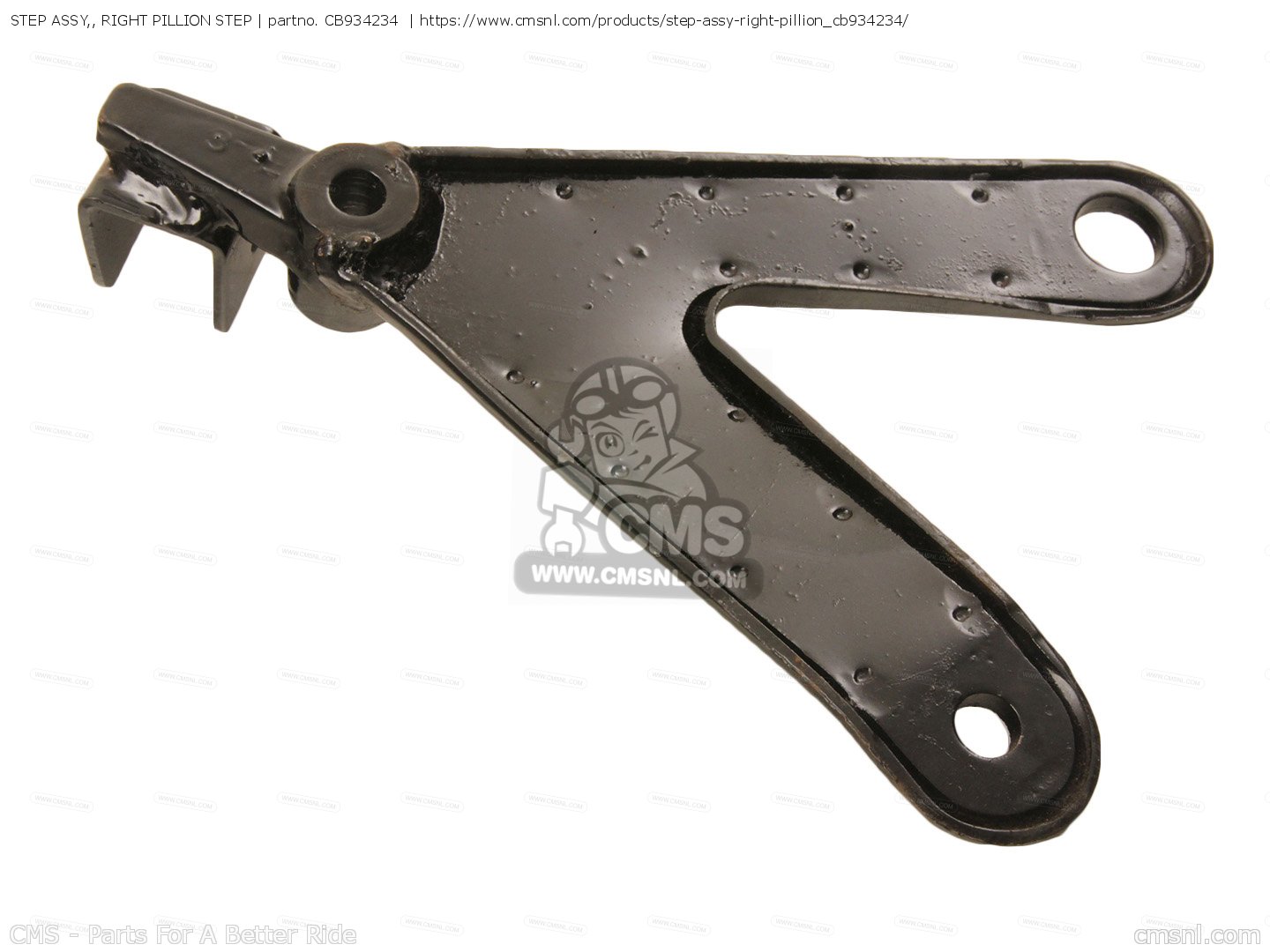 CB934234: STEP ASSY,, RIGHT PILLION STEP Honda - buy the CB934-234 at CMSNL
