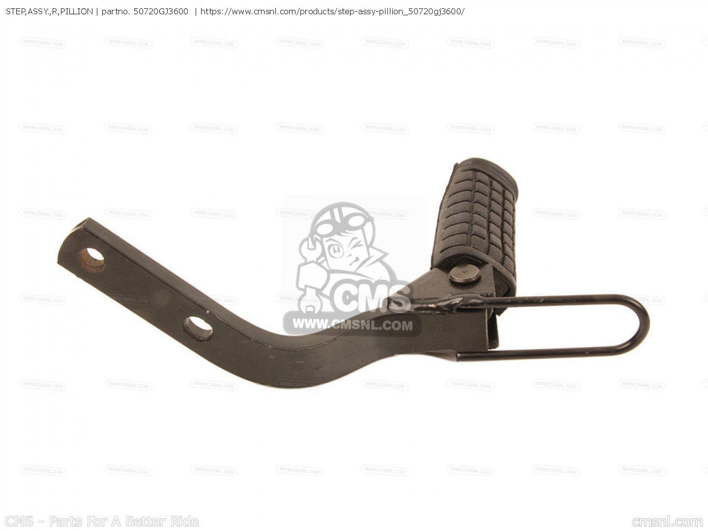 STEP,ASSY.,R,PILLION for SH50 1984 BELGIUM SH50-500 - order at CMSNL