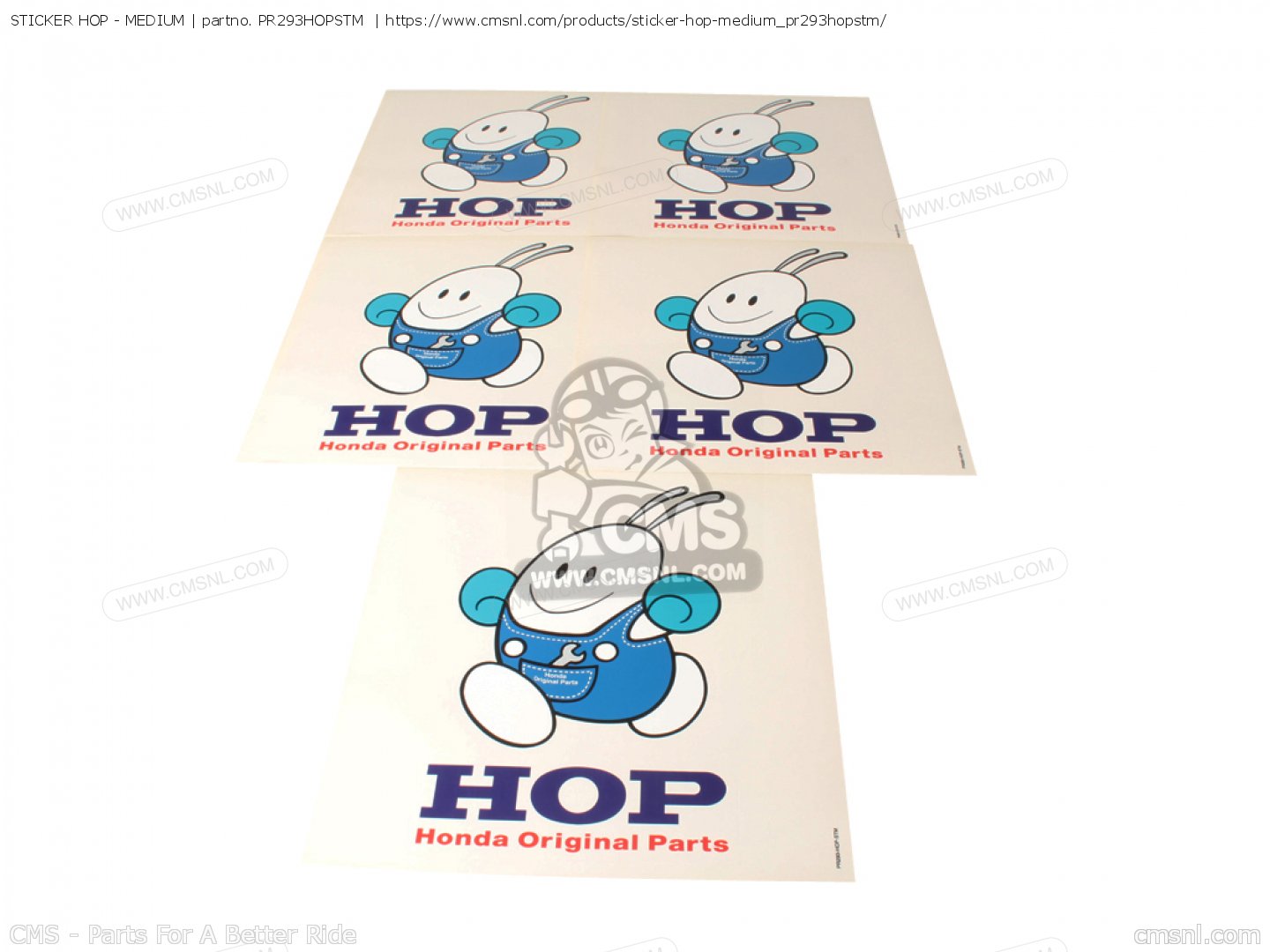 PR293-HOP-STM Sticker Hop - Medium, PR293HOPSTM Honda