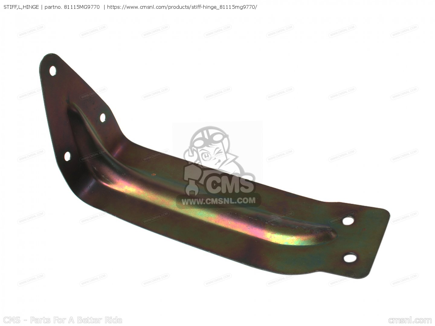 81115MG9770: STIFF,L,HINGE Honda - buy the 81115-MG9-770 at CMSNL
