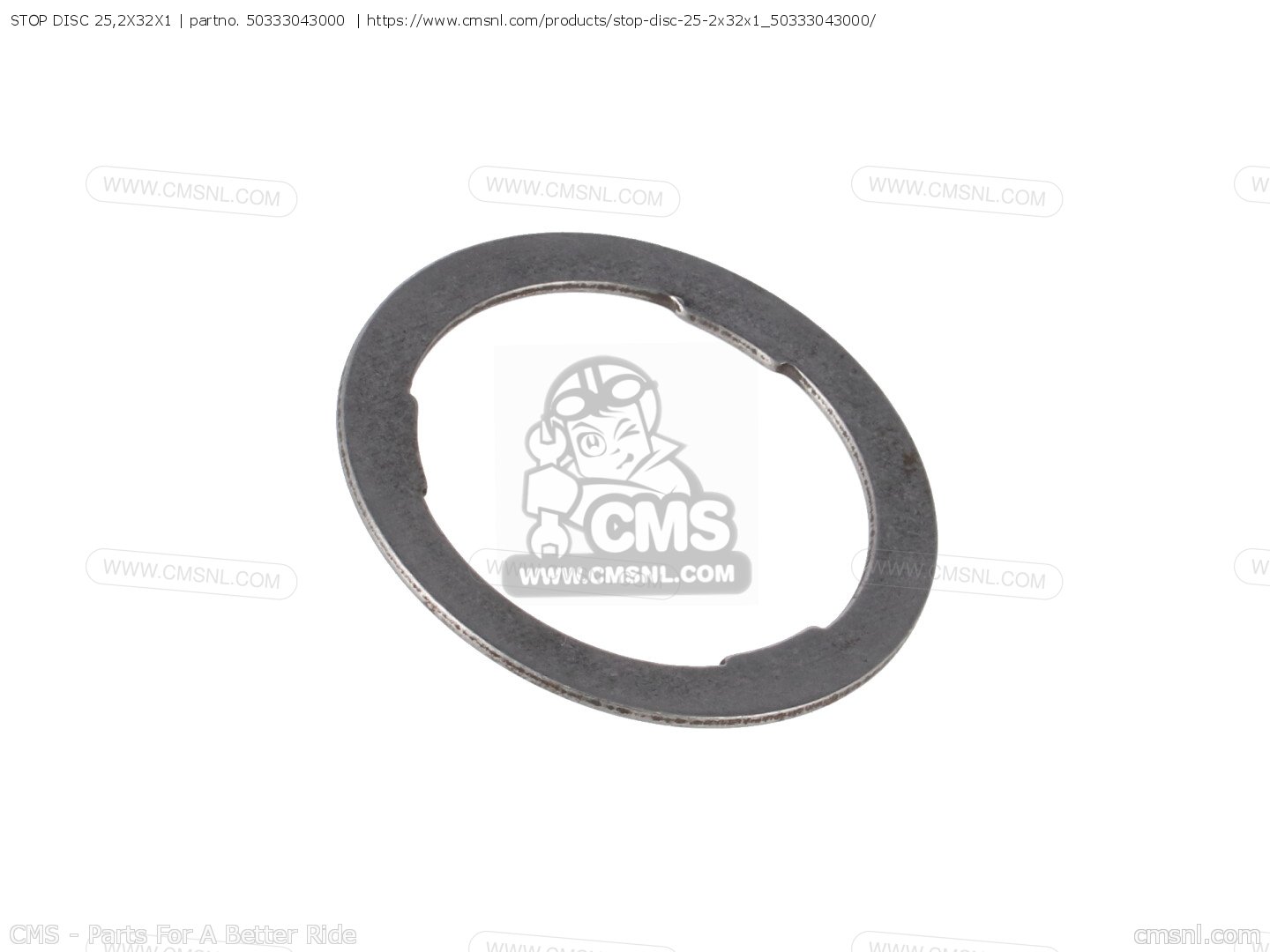 STOP DISC 25,2X32X1 for 300 EXC Great Britain 2004 - order at CMSNL