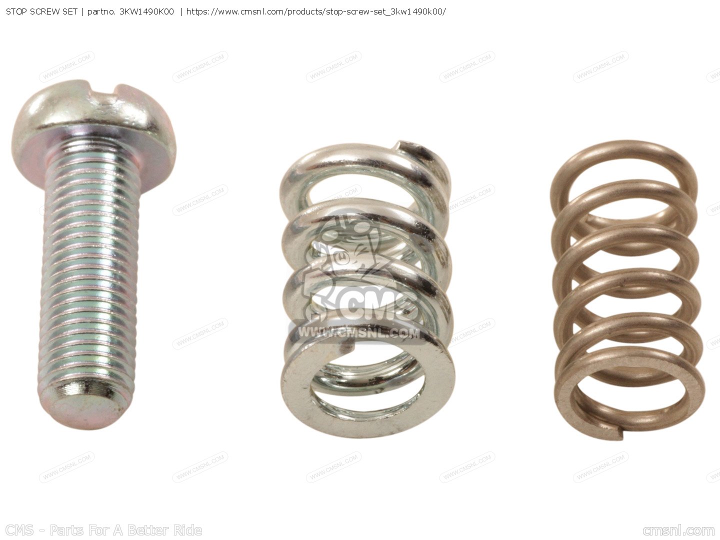 STOP SCREW SET for XJ600S 2002 4LX9 SPAIN 1A4BR-352S1 - order at CMSNL
