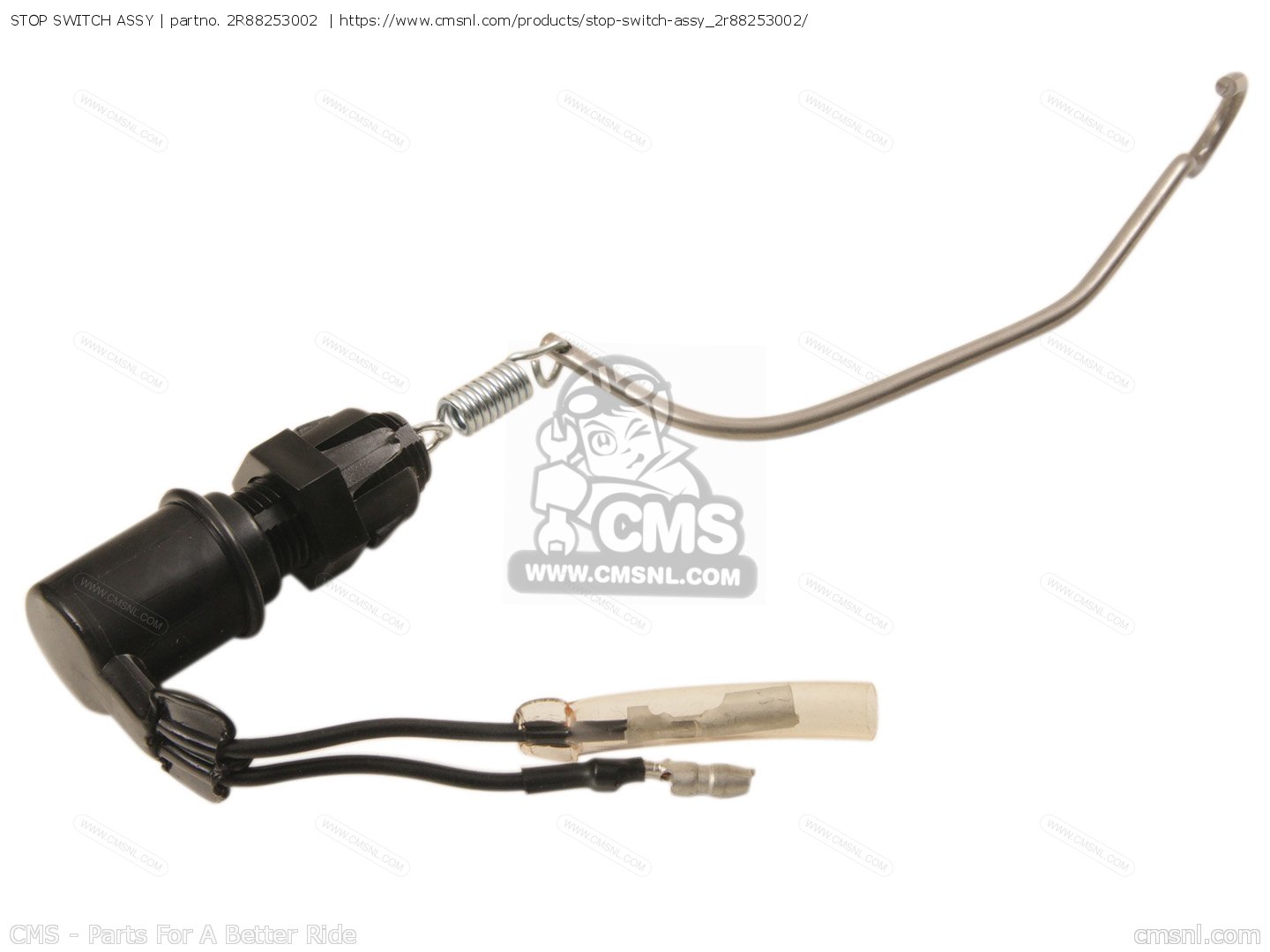 2R88253002: STOP SWITCH ASSY Yamaha - buy the 2R8-82530-02-00 at CMSNL