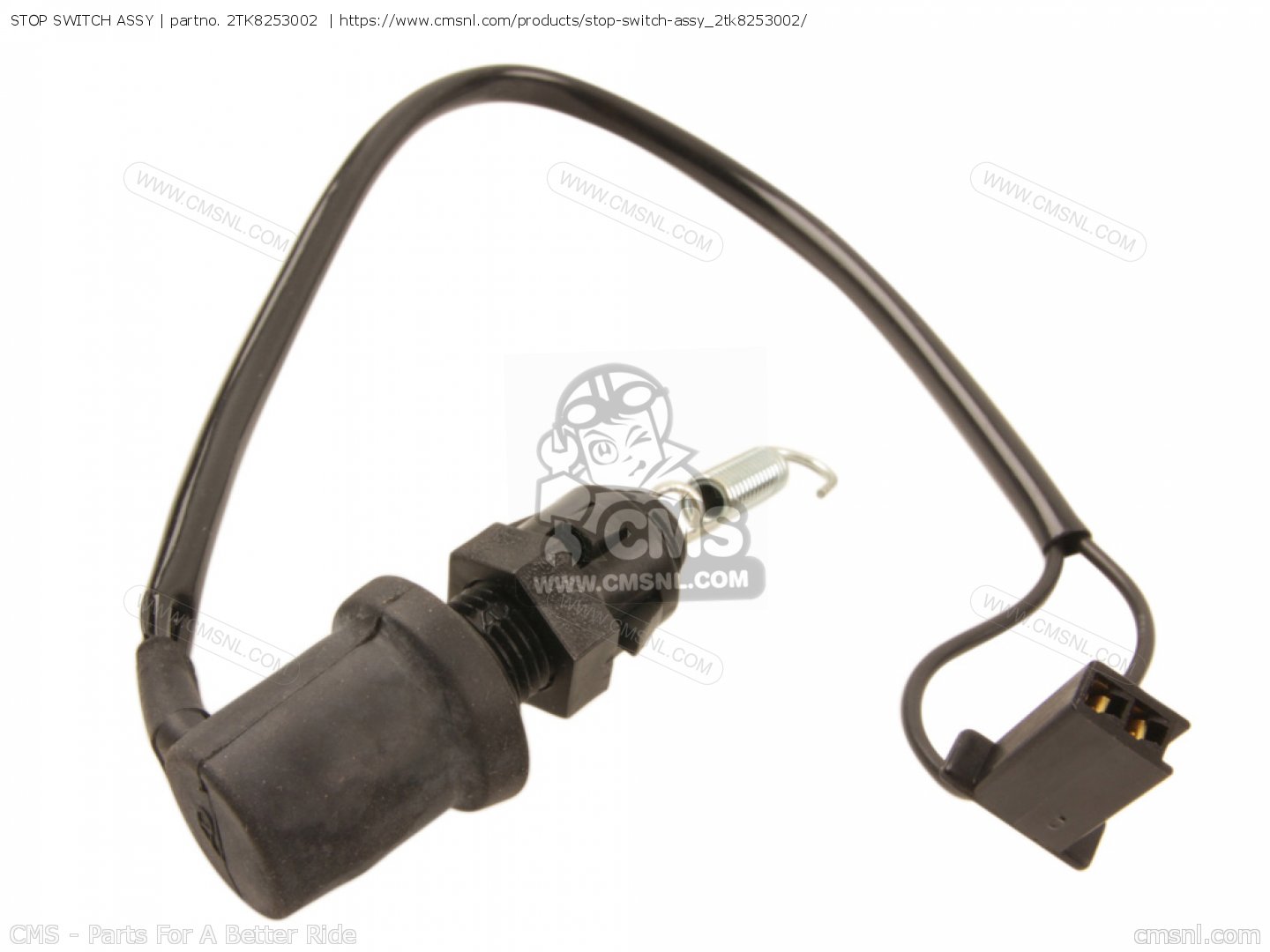 2TK8253002: STOP SWITCH ASSY Yamaha - buy the 2TK-82530-02-00 at CMSNL